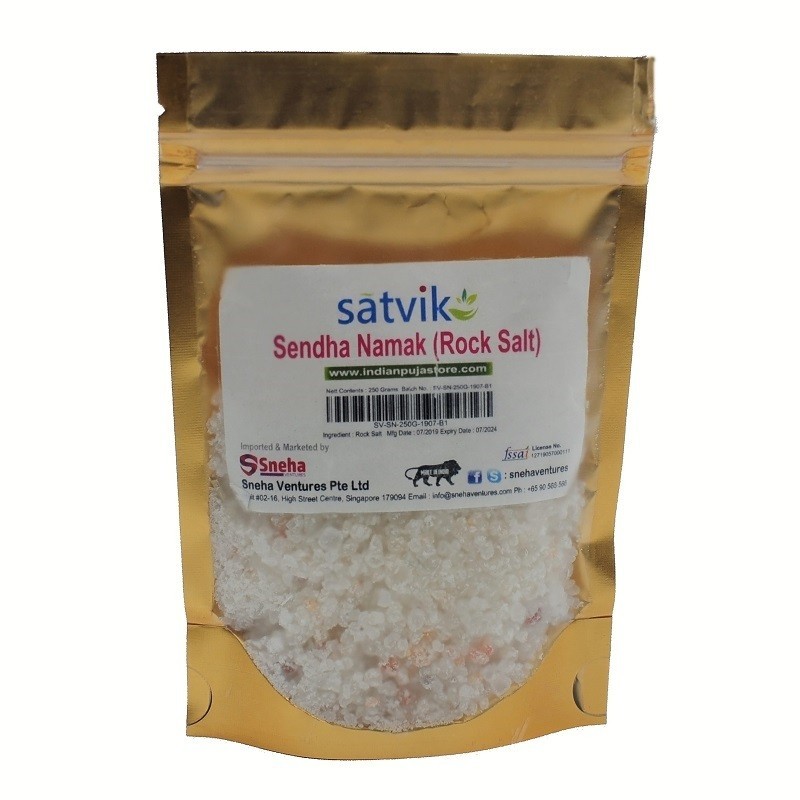 Satvik Sendha Namak (Himalyan Pink Rock Salt), 200gms. Daily need ...