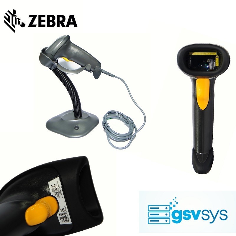 Zebra Symbol LS2208 Laser Barcode Scanner. Contains Cam Scanner With ...